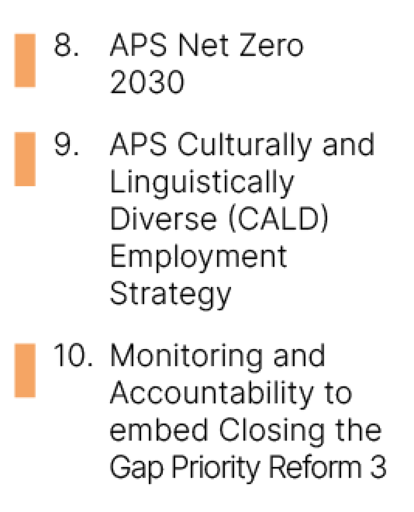 Section Two: Progress of APS Reform initiatives | APS Reform